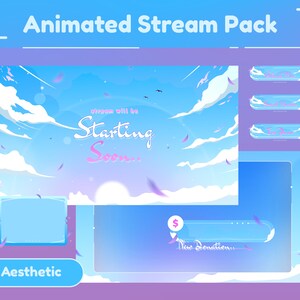 Sun Shines Animated Stream Package/transition/stream Overlay/panels ...