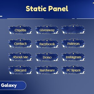 Starcloud Denim Animated Stream Overlay for Twitch, Youtube/transition ...