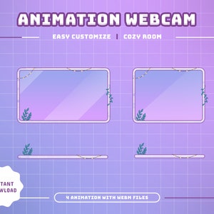 Cozy Indoor Stream Package | Animated Room Overlay, Alerts, Panels (OBS ...