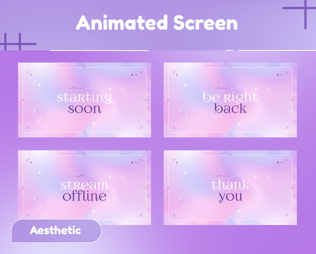 Luminescence Animated Stream Screen for Twitch, Youtube/stream Overlay ...