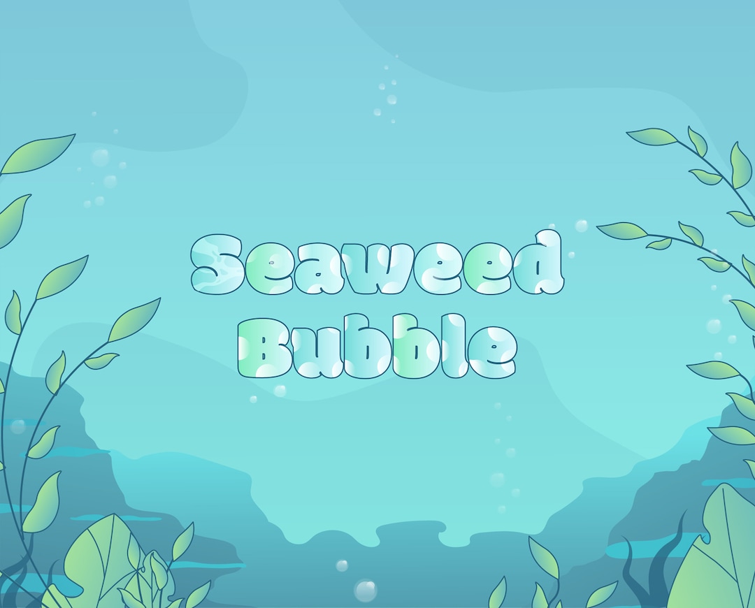 Seaweed Bubble Animated Stream Package/stream Overlay/stream Package ...