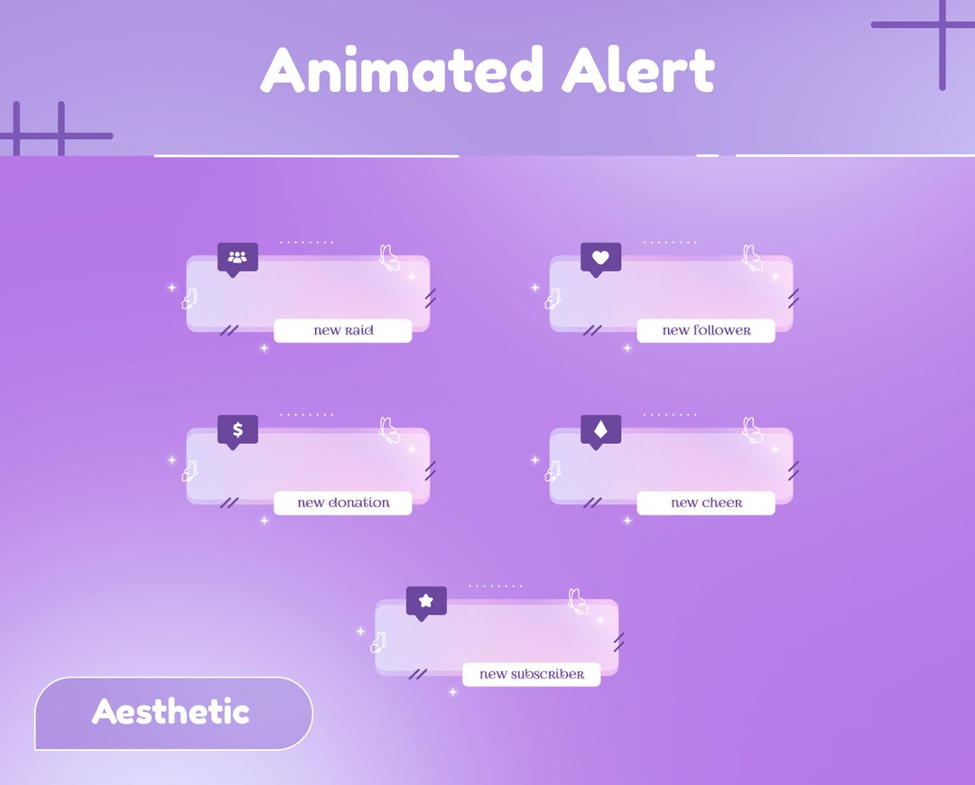 Luminescence Animated Stream Alerts for Twitch, Youtube/stream Overlay ...