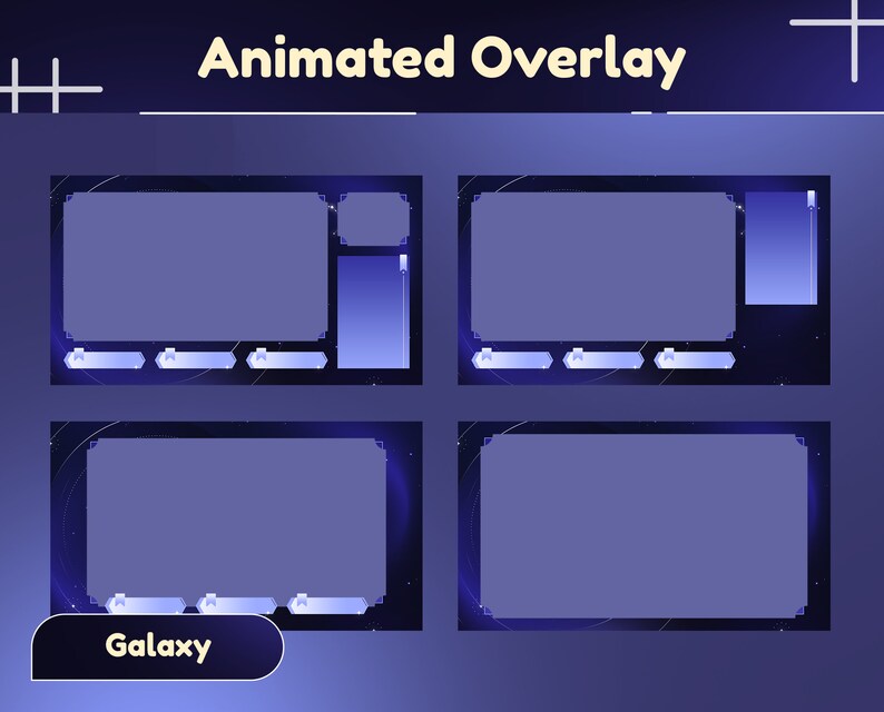 Lunar Ascended Animated Stream Package/transition/stream Overlay/panels ...
