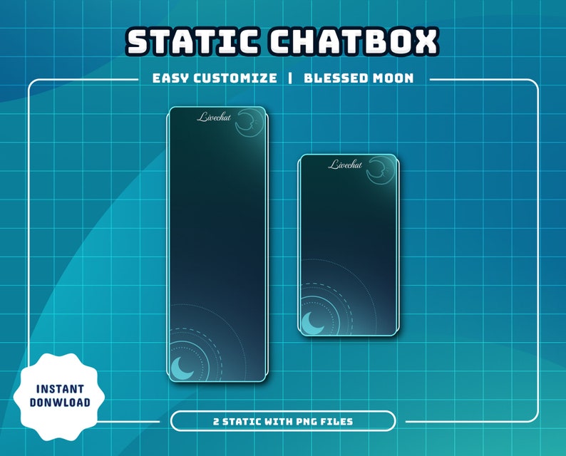 Blessed Moon Animated Stream Package/transition/stream Overlay/panels ...