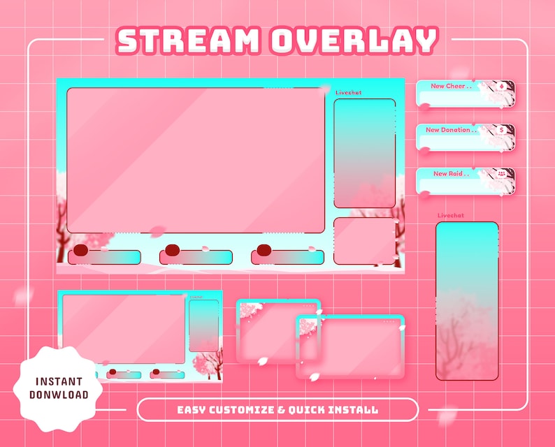 Sakura Haze Animated Stream Package/transition/panels/japan/cute/tree ...