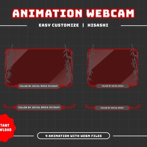 Hisashi Animated Stream Package/stream Overlay/japanese Theme ...