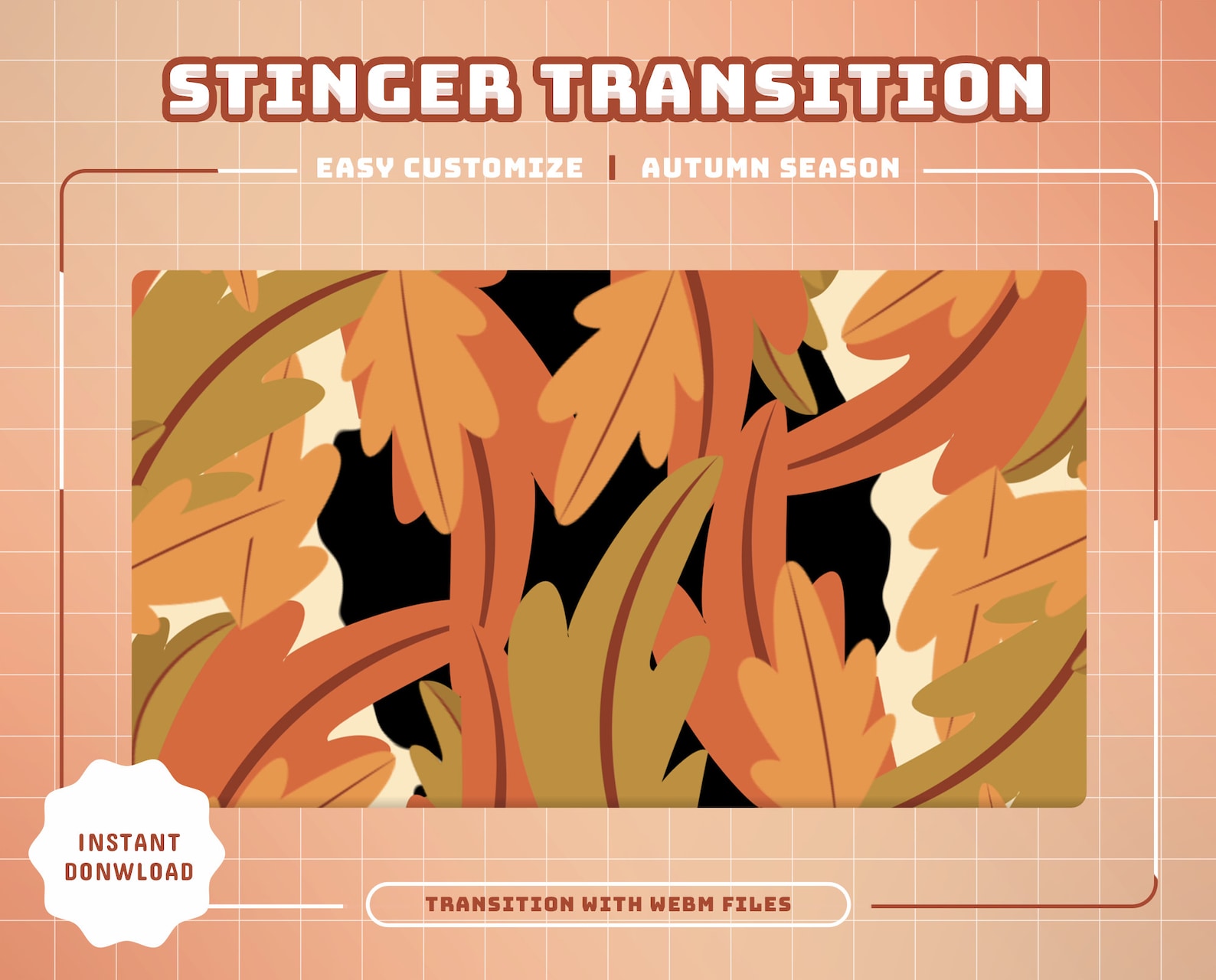 Autumn Season Animated Stream Package/transition/stream - Etsy