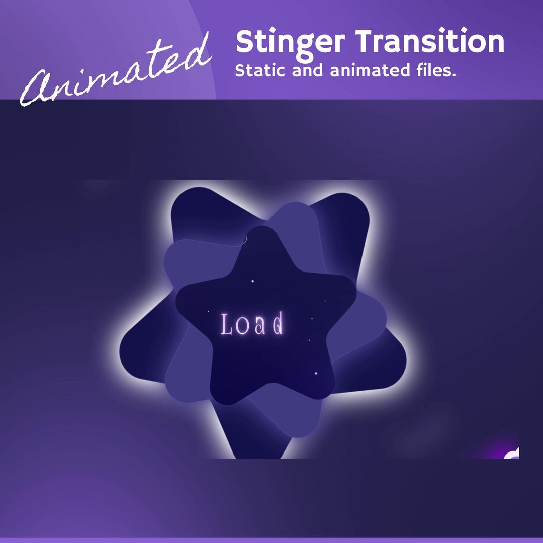 Starfall Nimbus Animated Stream Transition/stinger/stream Overlay ...