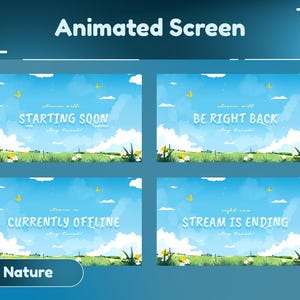 Skyfield Scape Animated Stream Package/nature Theme/twitch Set/panels ...