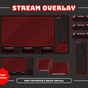 Hisashi Animated Stream Package/stream Overlay/japanese Theme ...