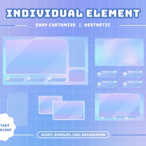 Aesthetic Animated Stream Package/transition/stream Overlay/panels ...