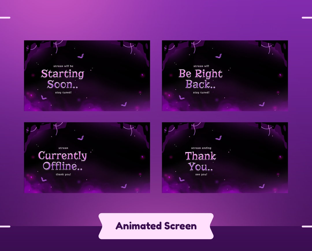 Incantantion Vtuber Animated Stream Screen/stream Overlay/transition ...