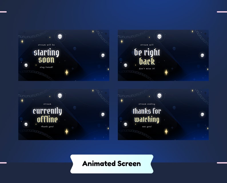 Lilith Vtuber Animated Stream Screen/stream - Etsy