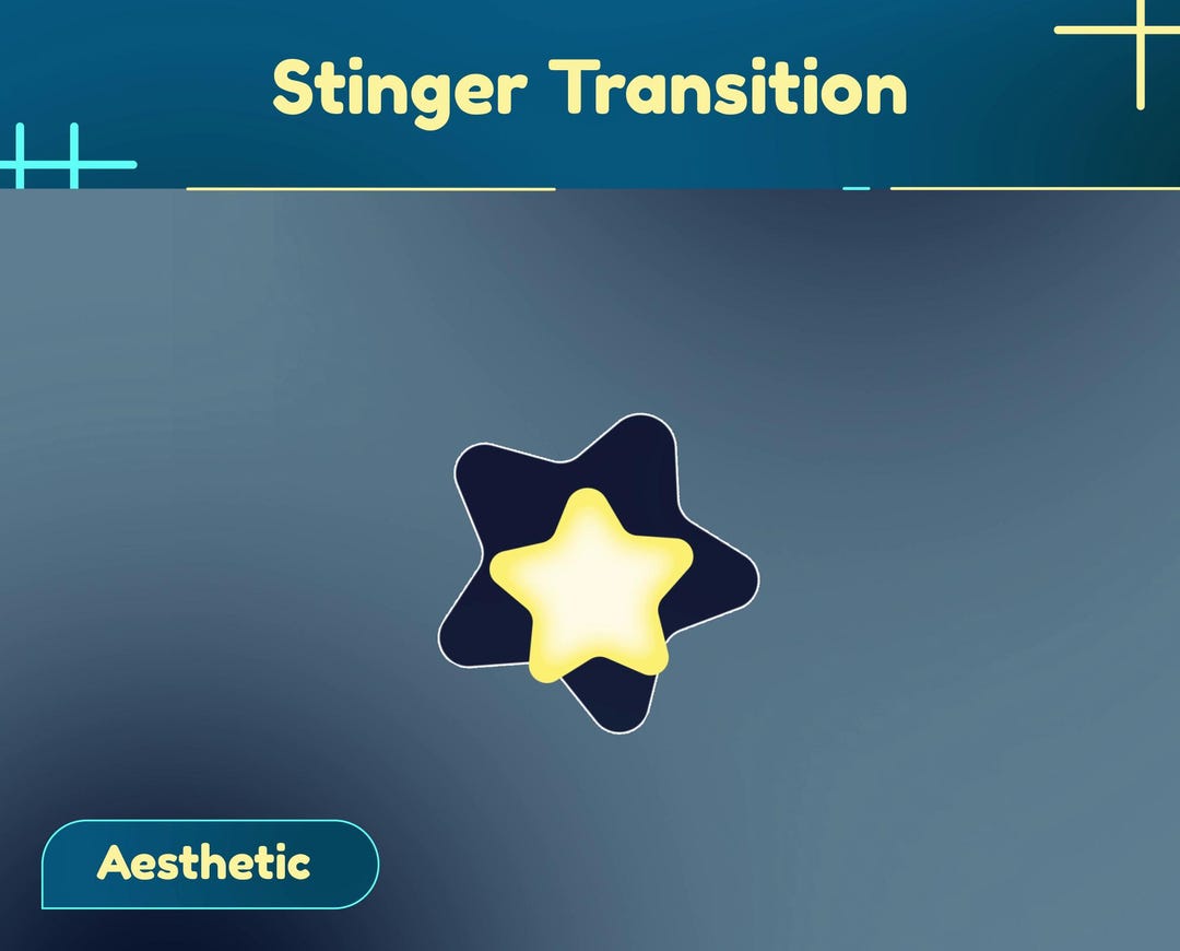 Sapphire Starfall Animated Transition for Twitch, Kick, Youtube/stinger ...