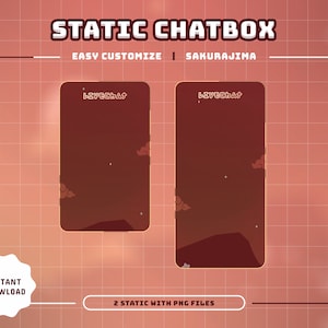 Sakurajima Animated Stream Package/stream Overlay/transition/panels ...