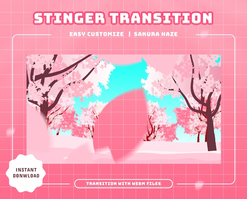 Sakura Haze Animated Stream - Etsy