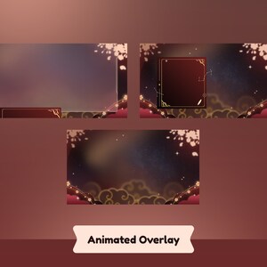 Akasaku Glamour Vtuber Animated Stream Package/stream Overlay ...