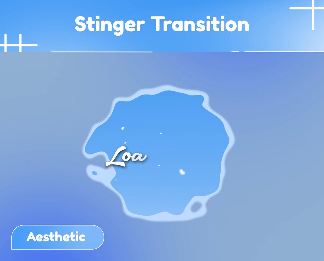 Skybound Bliss Animated Stream Transition/stinger/stream Overlay ...