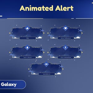 Starcloud Denim Animated Stream Overlay for Twitch, Youtube/transition ...