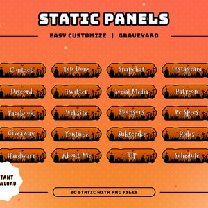Graveyard Animated Stream Package/twitch Overlay/transition/panels ...