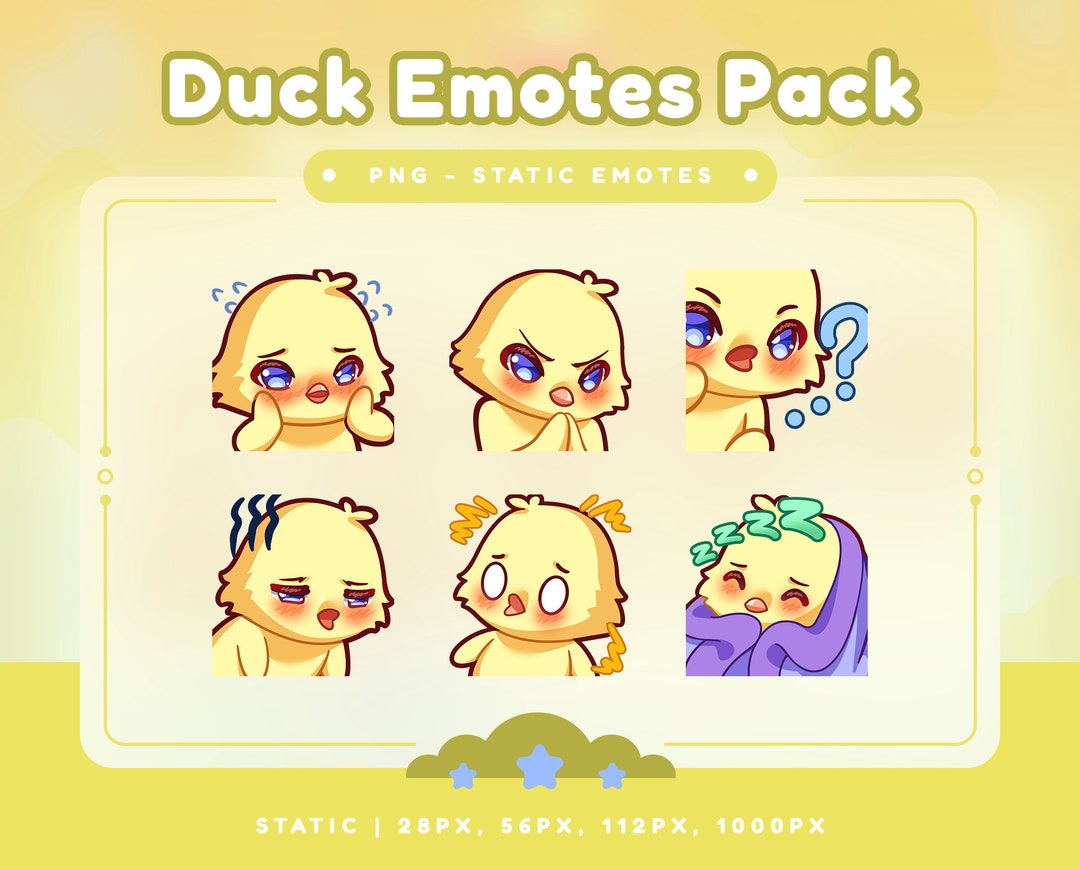 Duck Bundle Emotes Pack for Twitch, Discord, Youtube/emotes Bundle ...
