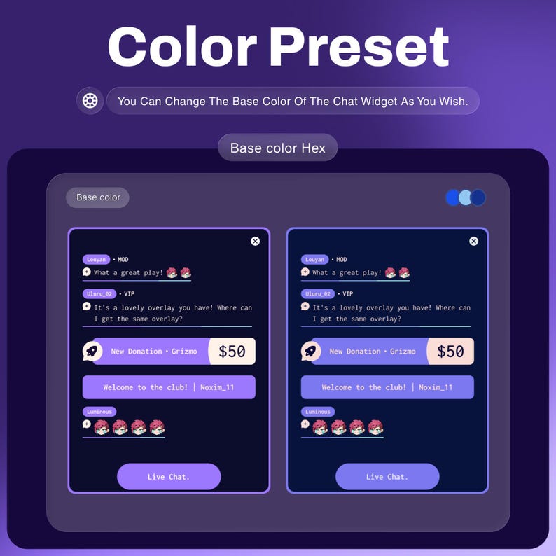 Dreamy Lavender Chat Widget | Soft Purple | Animated & Customizable ...