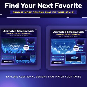 Skybridge Night Animated Stream Overlay Package for Twitch/peaceful ...