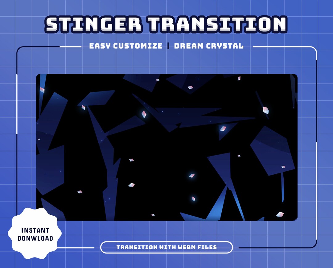 Dream Crystal Animated Stream Transition (webm) - Etsy