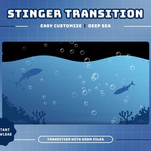 Deep Sea Animated Stream Transition/stream Overlay/transition/panels ...