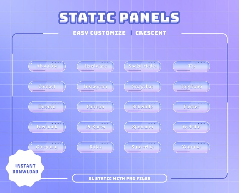 Crescent Animated Stream Package/transition/stream Overlay/panels/calm ...