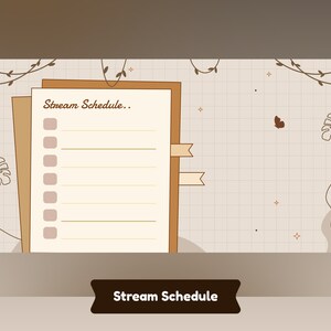 Journal Animated Stream Package/transition/stream Overlay/panels/beige ...