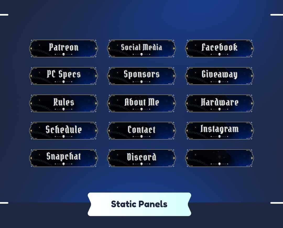 Lilith Vtuber Stream Panels/stream Overlay/transition/panels/vtuber ...