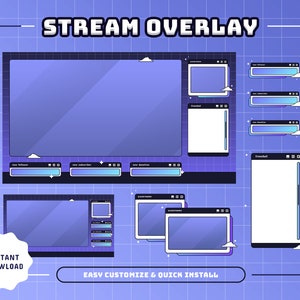 Windows Pop-up Animated Stream Package/transition/stream Overlay/panels ...