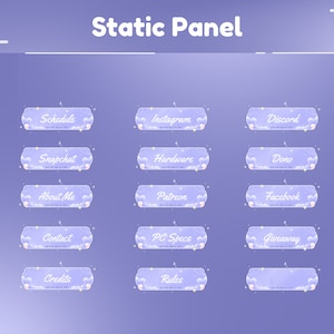Delicate Animated Stream Package/galaxy/twitch Set/panel/stinger ...