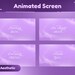 Elegant Vtuber Animated Stream Screen/stream Overlay/transition/panels ...