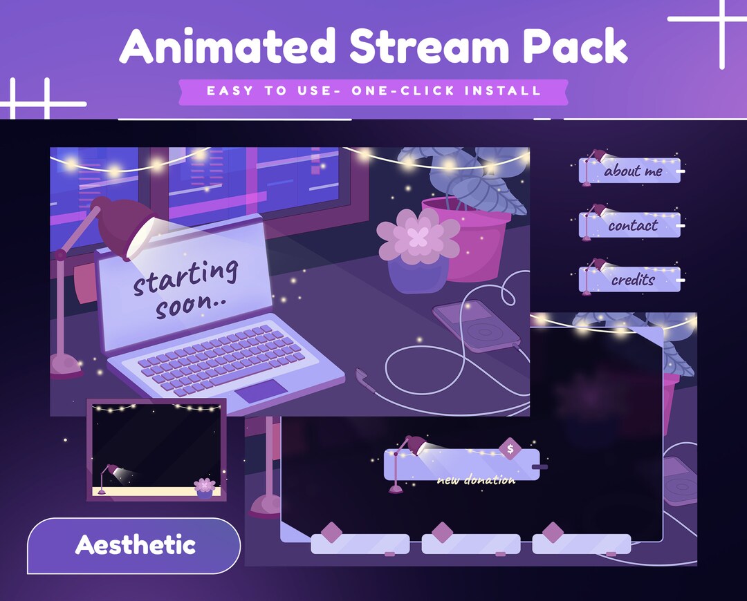 Comfort Zone Stinger Stream Package/twitch Overlay/simple/aesthetic ...