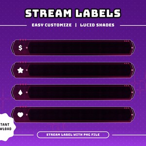 Lucid Shades Animated Stream Package/stream Overlay/simple/dark Purple ...
