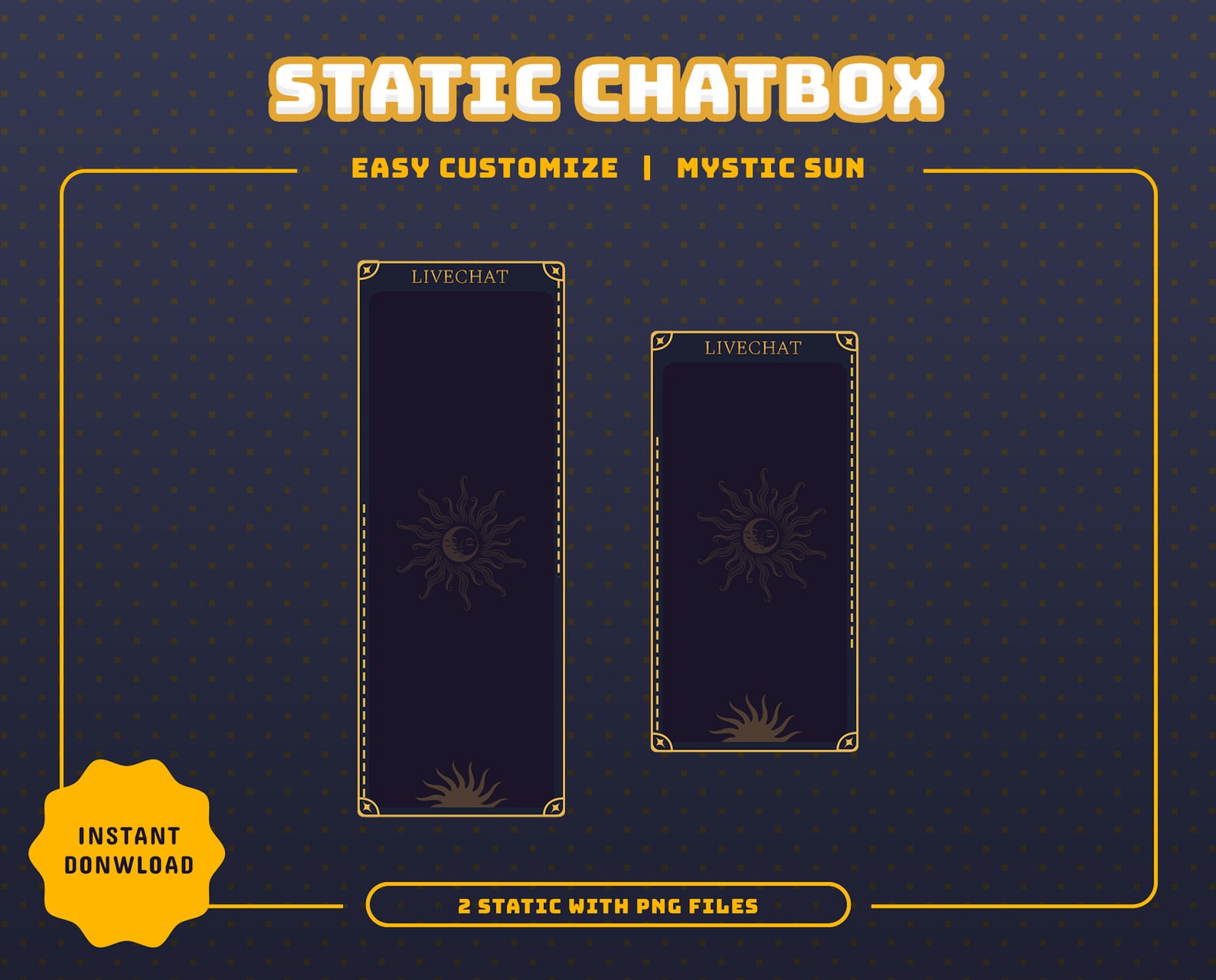 Mystic Sun Animated Stream Package/stream Overlay/stream Package ...