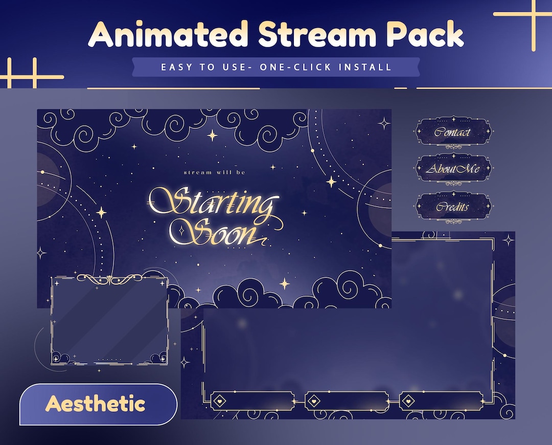 Overcast Circles Animated Stream Package/stream Overlay/stream Package ...