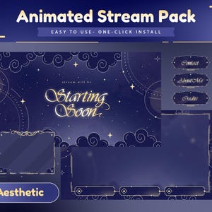 Overcast Circles Animated Stream Package/stream Overlay/stream Package ...