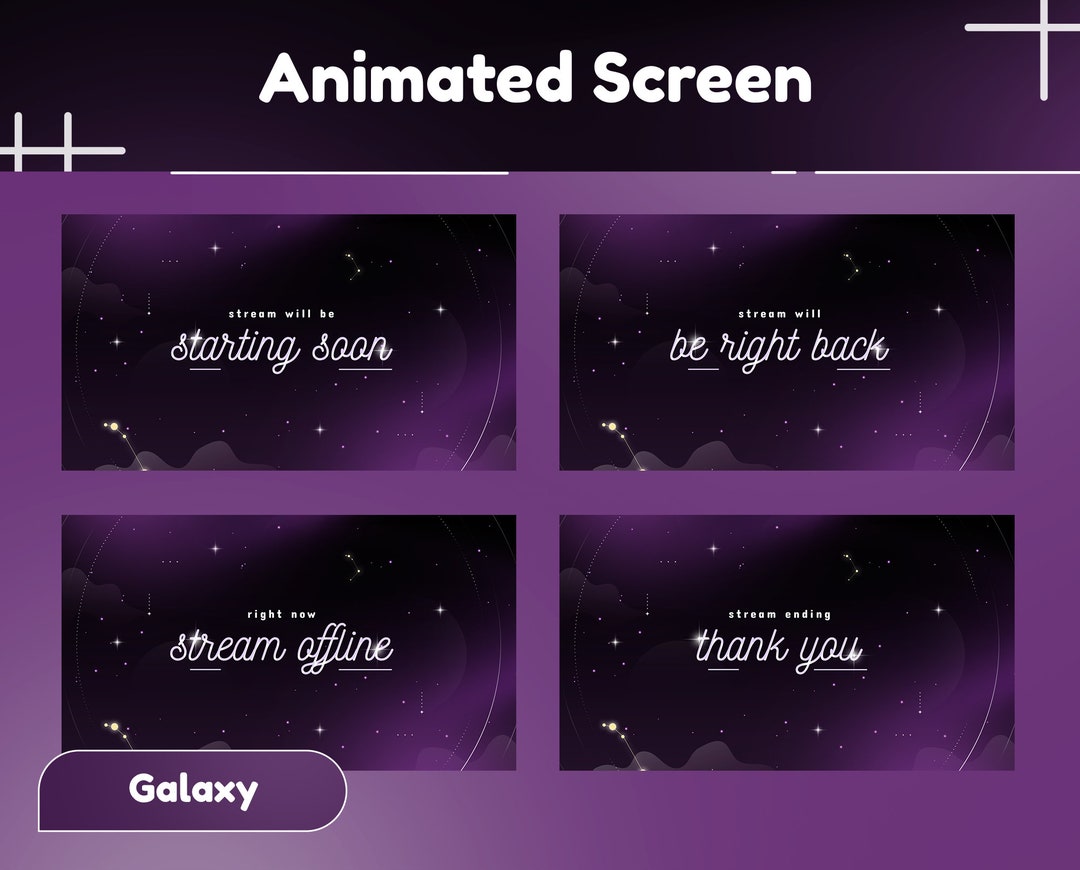 Luminary Star Animated Stream Screens/transition/stream Overlay/panels ...