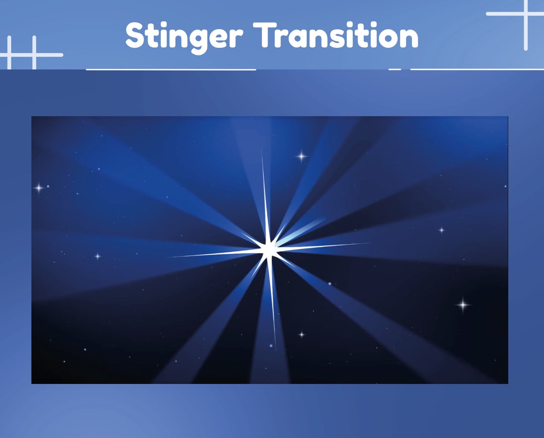Nebula Garden Stinger Transition: Dreamy Blue Galaxy for Twitch and Obs ...