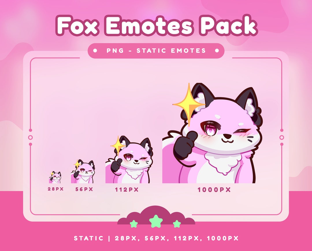 Thumbs up Fox Emotes Pack-cute Chick/emote Bundle/discord/youtube ...