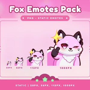 Thumbs up Fox Emotes Pack-cute Chick/emote Bundle/discord/youtube ...