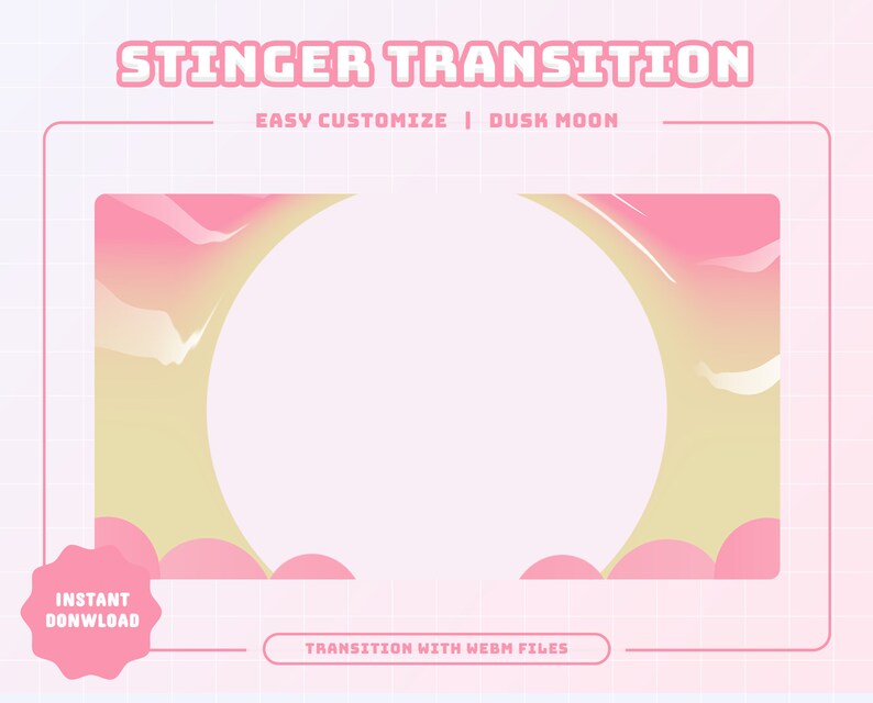 Dusk Moon Animated Stream Package/transition/stream - Etsy