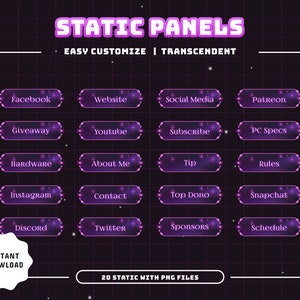 Transcendent Animated Stream Package/transition/stream Overlay/panels ...