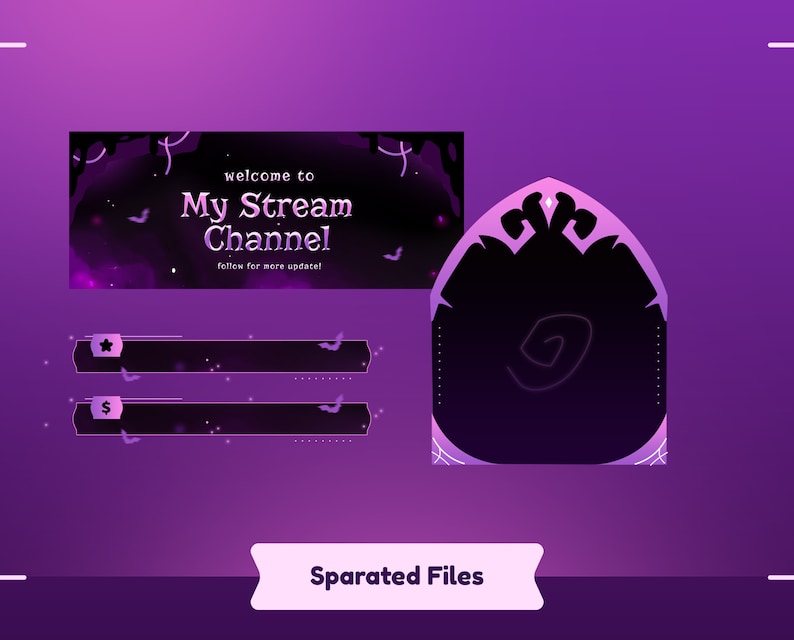 Incantation Vtuber Animated Stream Package/stream - Etsy