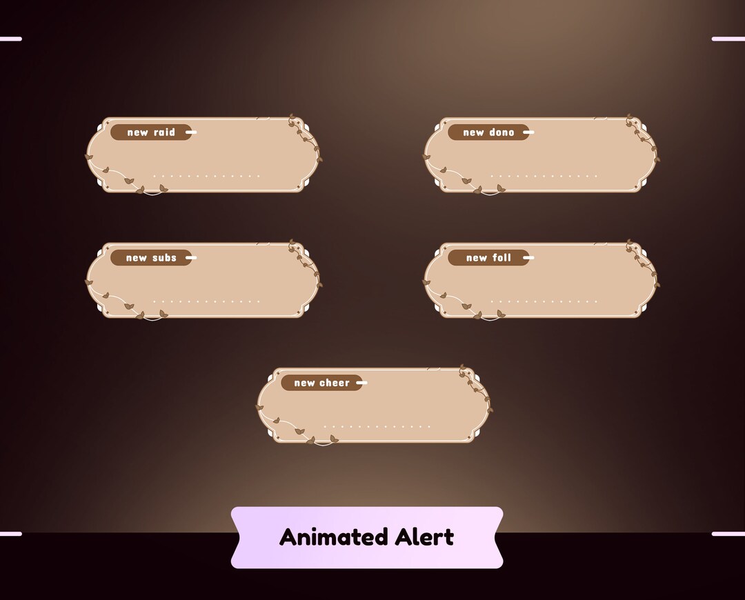 Serenity Vtuber Animated Stream Alerts/stream - Etsy
