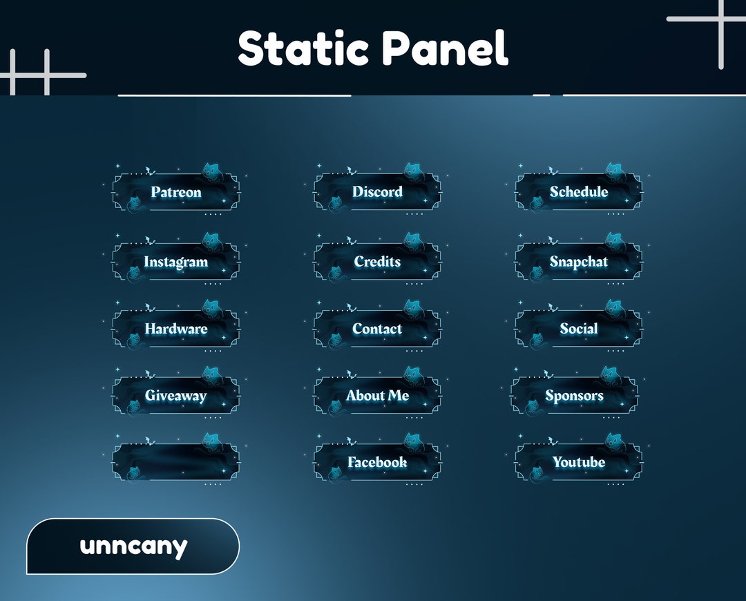 Grave Scape Stream Panels Buttons/stream Overlay/panels/horror/cute ...