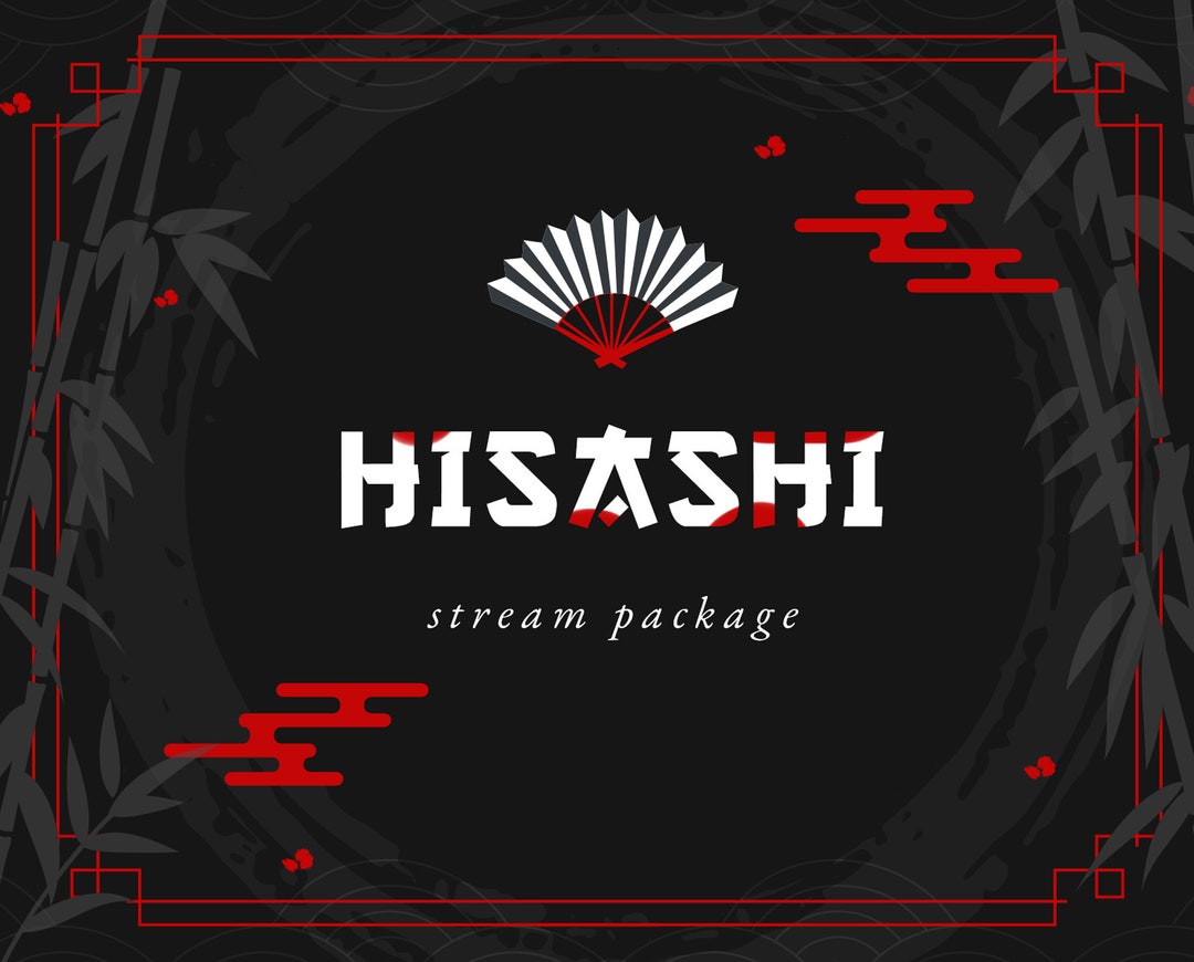 Hisashi Animated Stream Package/stream Overlay/japanese Theme ...